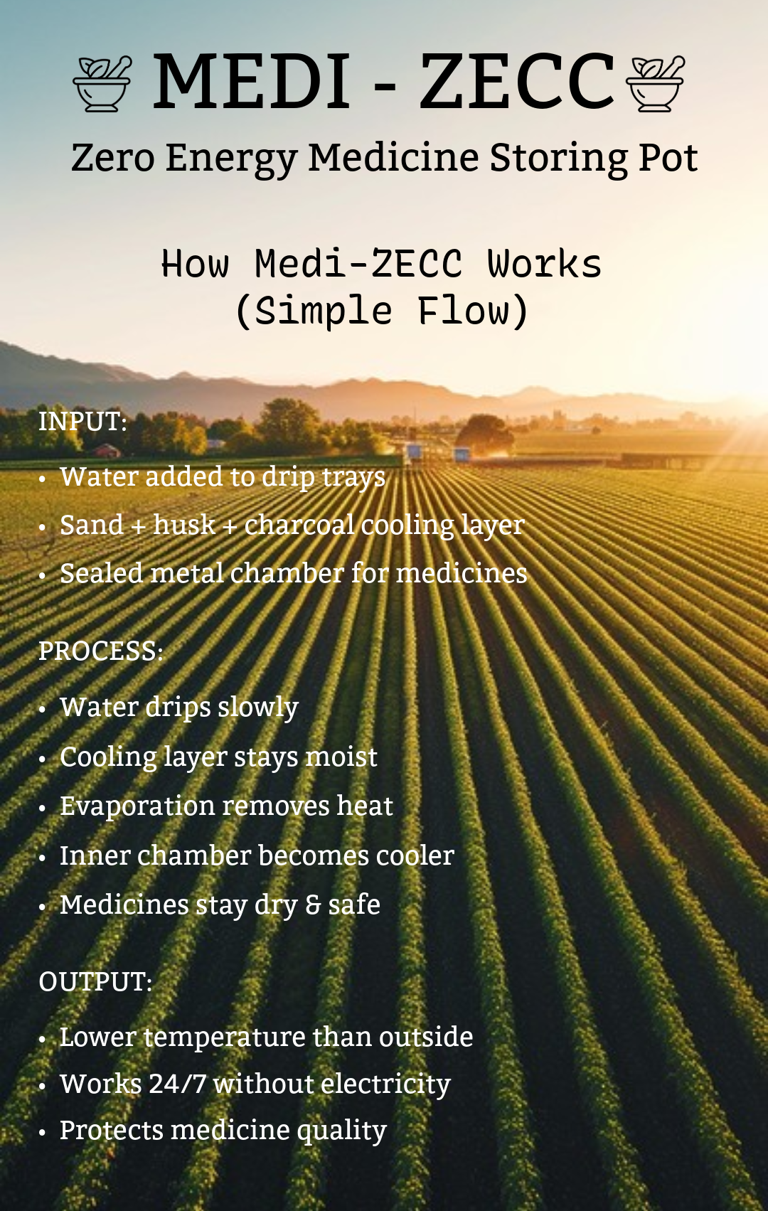 MEDI – ZECC: Zero Energy Medicne Storing Pot – The Kid Company